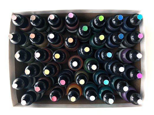 Swatching Reinker Bottles – Caly Person