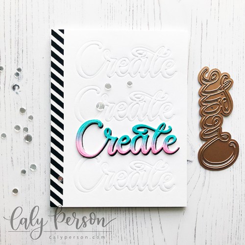 Spellbinders – Words Etched Dies – Caly Person