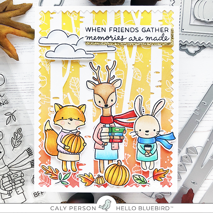 Hello Bluebird – Fall Friends – Caly Person