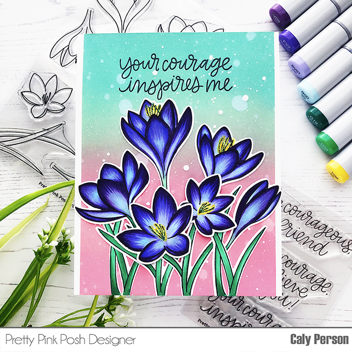 Pretty Pink Posh – Purple Crocuses – Caly Person