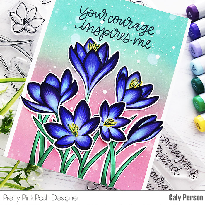 Pretty Pink Posh – Purple Crocuses – Caly Person
