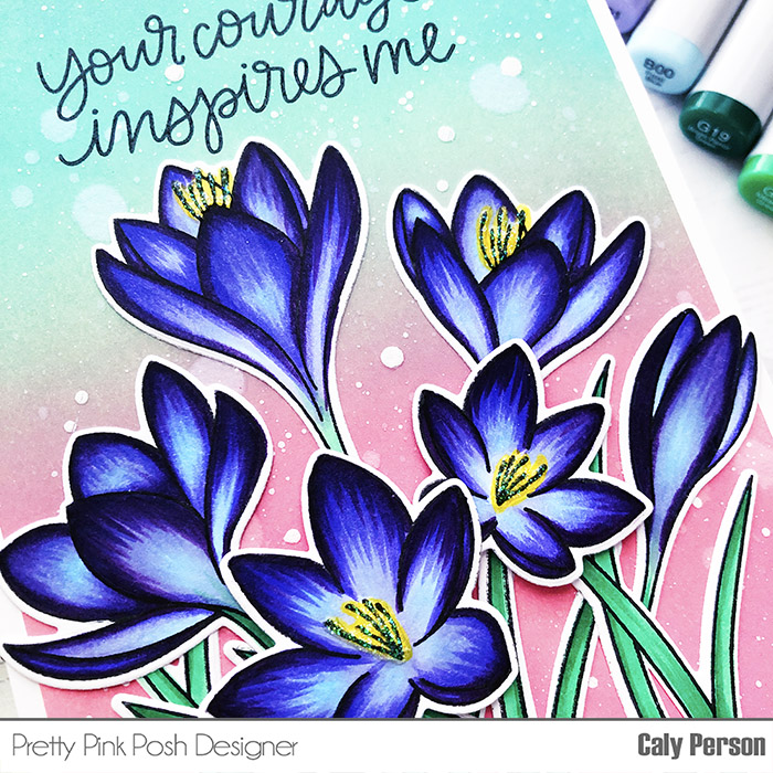 Pretty Pink Posh – Purple Crocuses – Caly Person