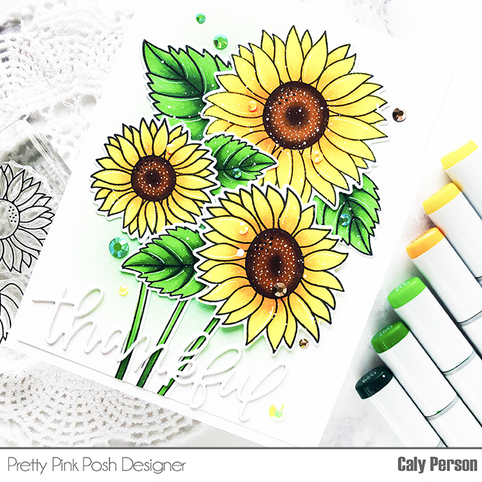 Pretty Pink Posh – Sunflowers – Caly Person