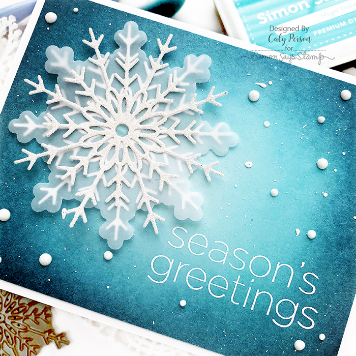 Simon Says Stamp – Die-cember – Dainty Snowflake – Caly Person