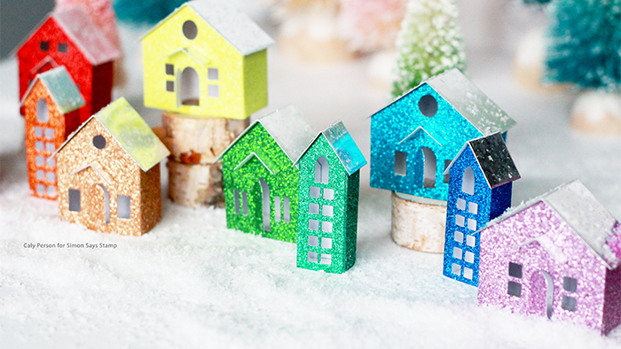 Tim Holtz – Rainbow Paper Village – Caly Person