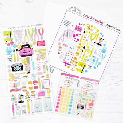 Doodlebug Designs Cute Crafty Shadow Box Caly Person