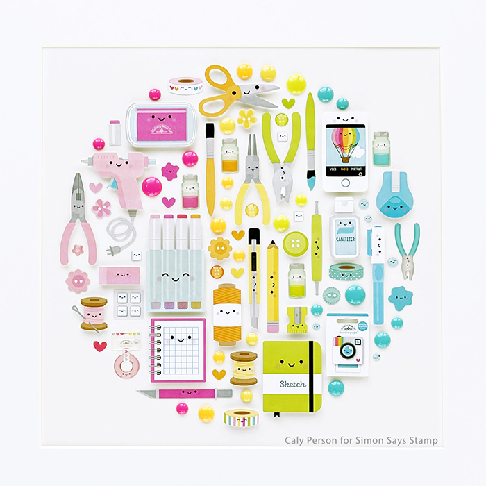 Doodlebug Designs Cute Crafty Shadow Box Caly Person