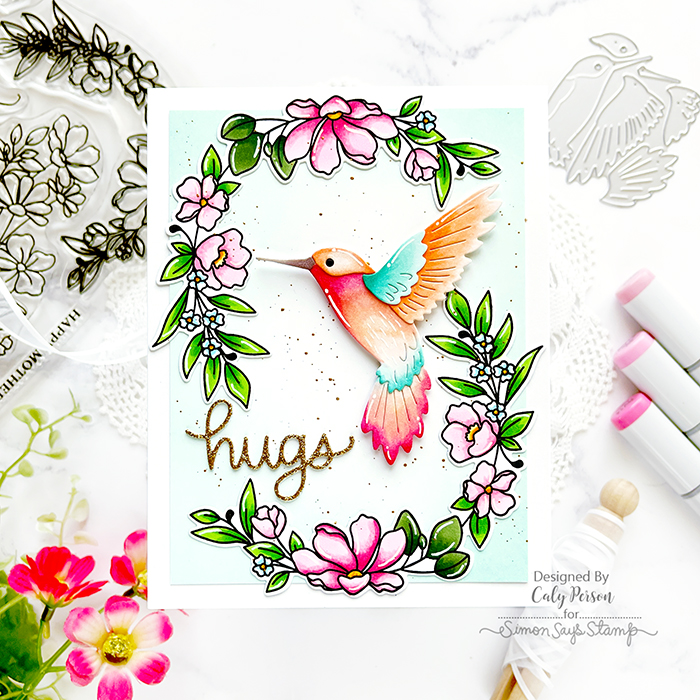Simon Says Stamp – Layered Hummingbird – Caly Person