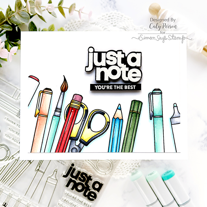 Simon Says Stamp – Take Note – Caly Person