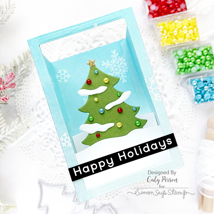 Simon Says Stamp – Christmas Tree Basic Box Card – Caly Person