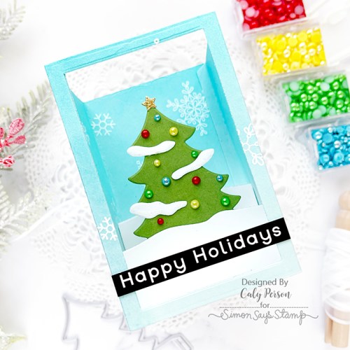 Simon Says Stamp – Christmas Tree Basic Box Card – Caly Person