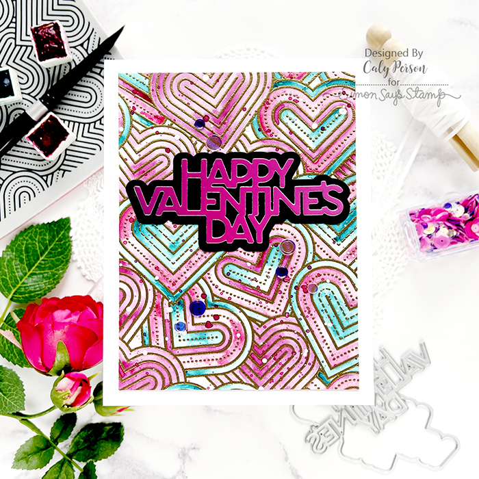Simon Says Stamp – Jumbled Hearts – Caly Person