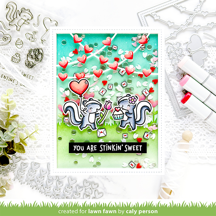 Lawn Fawn – Scent With Love Heart Garland Backdrop – Caly Person