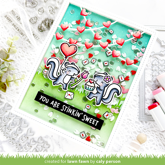 Lawn Fawn – Scent With Love Heart Garland Backdrop – Caly Person