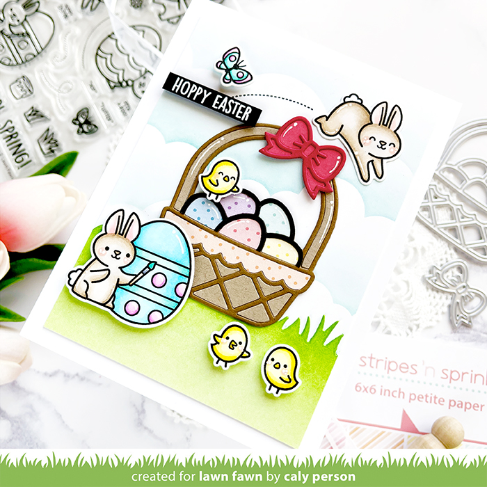 Lawn Fawn – Inspiration Week – Eggcellent Easter Basket – Caly Person
