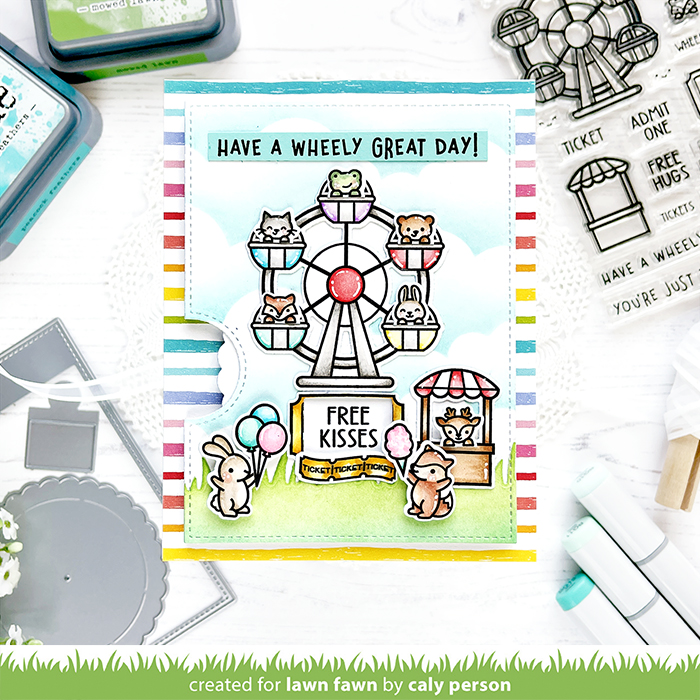 Lawn Fawn – Wheely Great Day Reveal Wheel – Caly Person