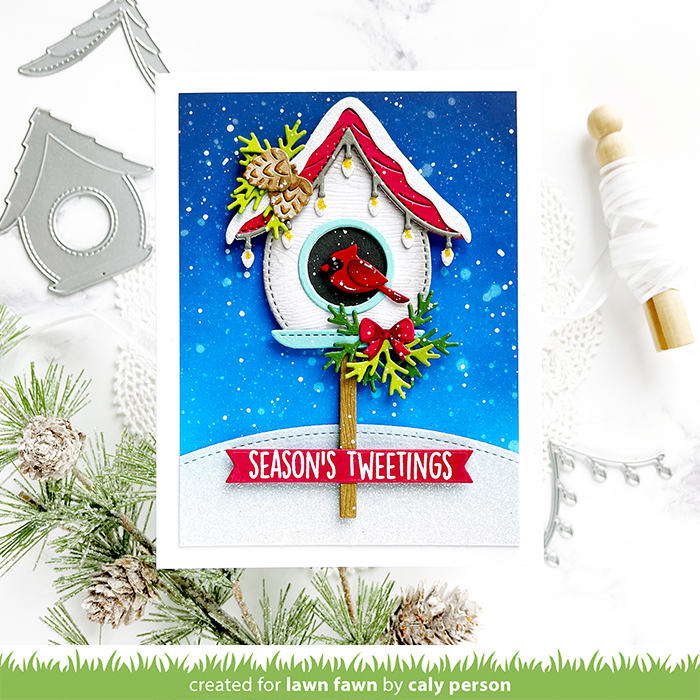 Lawn Fawn – Inspiration Week – Build-A-Birdhouse – Caly Person