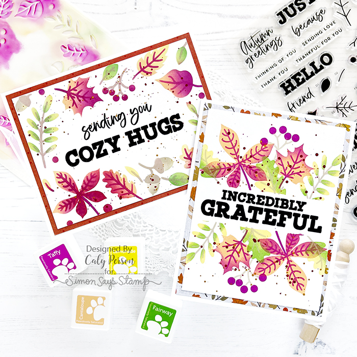 Simon Says Stamp – November 2023 Card Kit – Cozy Autumn Hugs – Caly Person