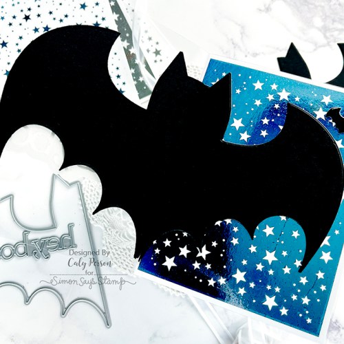 Simon Says Stamp – Big Bat Acetate Card – Caly Person