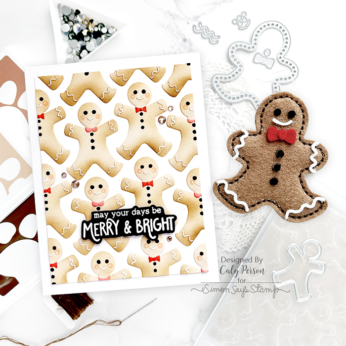 Simon Says Stamp – Stitched Gingerbread Man – Caly Person