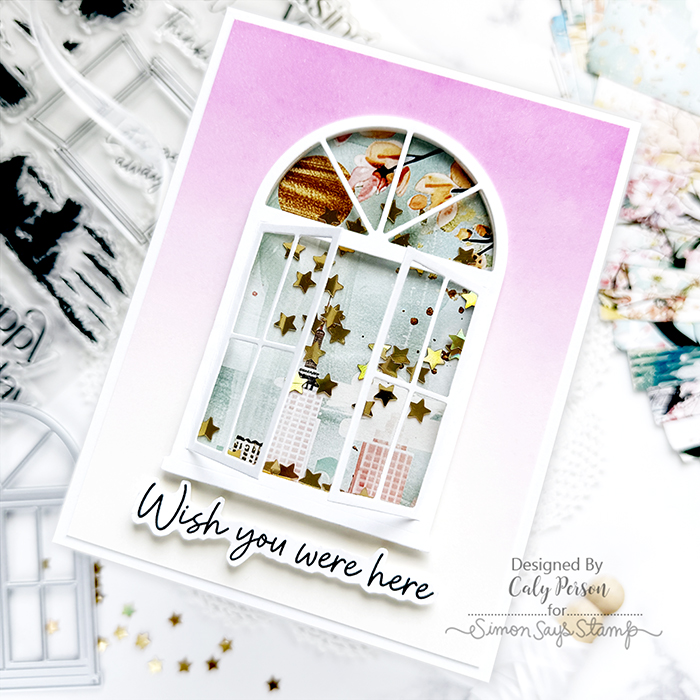 Simon Says Stamp – Through the Window Shaker Card – Caly Person